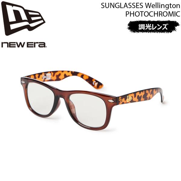 【正規代理店商品】●BRAND ：NEW ERA(ニューエラ)●品　番：14474850 ●品　名： 調光レンズ SUNGLASSES ウェリントン ●color : ブラウン/フォトクロミックブラウン（ロゴカラー）（FLAGカラー）ゴール...