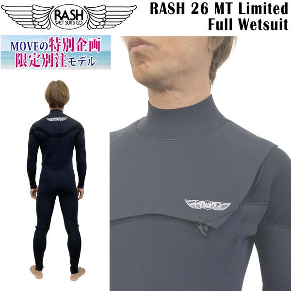 【正規代理店商品】●BRAND ： RASH(ラッシュ)●品番 ： 26-RASH-FULL-04●品名 ： RASH 26 MT Limited Full WetsuitNOZIP High Stretch 3.5mm●サイズ : MM/...