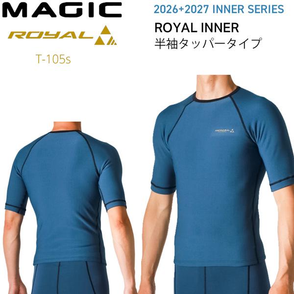 【正規取り扱い店】●BRAND：MAGIC(マジック)●品番：38140●品名：26-27 ROYAL T-105s INNER STP半袖タッパータイプ●サイズ：S／M／L※参考SIZE(cm)／S=160cm, M=165cm, L=1...