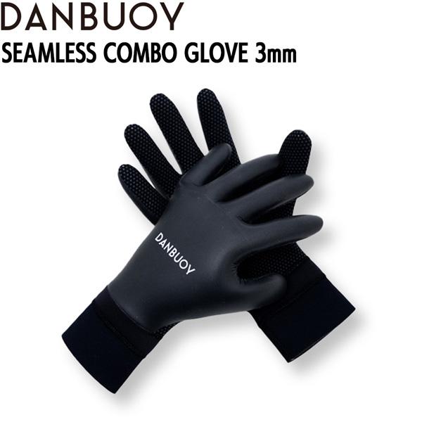 【正規取り扱い店】●BRAND：DANBUOY(ダンブイ)●品番：50056G●品名：SEAMLESS COMBO GLOVE 3mmシームレス コンボグローブ●カラー：ブラック●素材：外側（甲側）フラットスキン内側（平側）ジャージ●サイズ...
