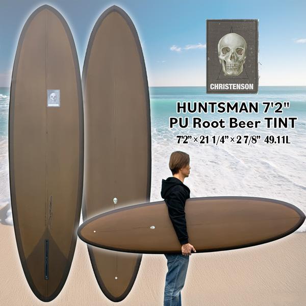 【正規取り扱い店】●BRAND：Christenson(クリステンソン)●品番：CC-HUNTSMAN72RBER●品名：HUNTSMAN 7'2" PU Root Beer TINT●サイズ :  7’2” × 21 1/4” × 2 7...