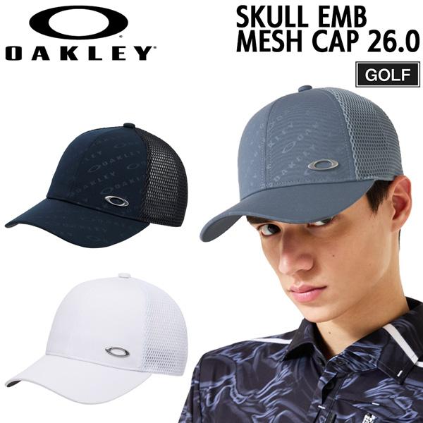 【正規代理店商品】●BRAND：OAKLEY(オークリー)●品番：FOS902349●品名：SKULL EMB MESH CAP 26.0●カラー：GRAY DUST(23B)PITCH-BLACK(021)WHITE(100)●サイズ：ワ...