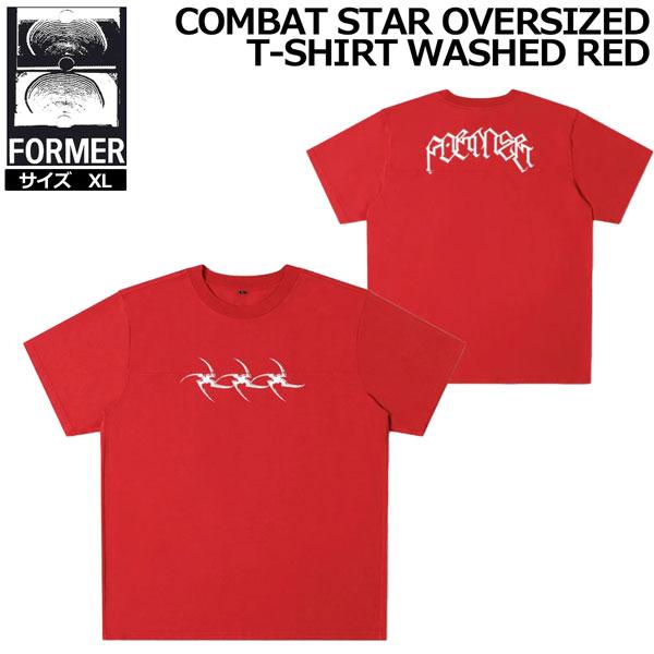 ●BRAND：FORMER (フォーマー)●品 番：FTE-24501●品 名：FORMERCOMBAT STAROVERSIZED T-SHIRTWASHED RED Dion Agius半袖 Tシャツ●カラー：WASHED RED●サイ...