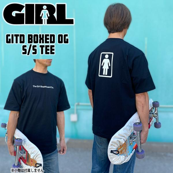 【正規取り扱い店】●BRAND：GIRL(ガール)●品番：GR26ST09●品名：GITD BOXED OG S/S TEE●カラー：BLACK●サイズ：M / L / XL●素材：コットン100％GIRL Tシャツ スケートボードTシャツ...