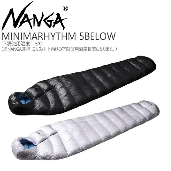 【正規代理店商品】●BRAND：NANGA (ナンガ)●品 番：N12Y●品 名：MINIMARHYTHM 5BELOWミニマリズム 5BELOW シュラフ 寝袋●カラー：L.GRYBLK●サイズ：レギュラー●総重量 : 約415g●ダウン...