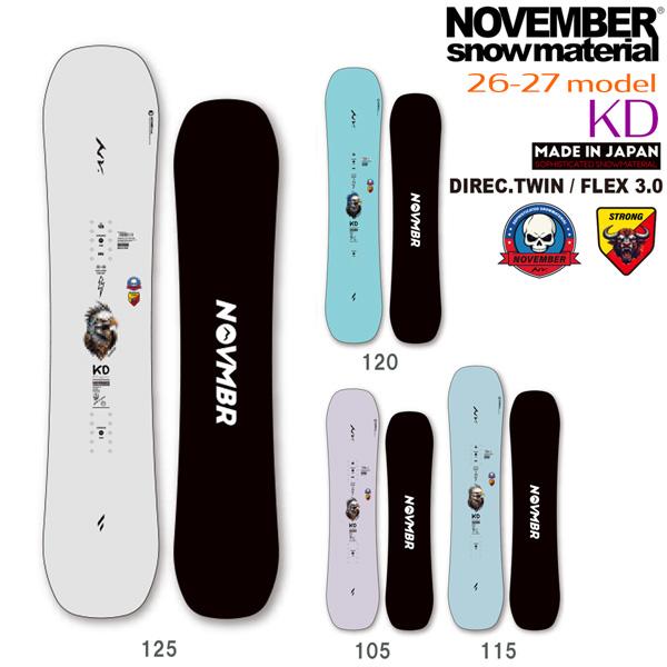 【正規代理店商品】●BRAND : NOVEMBER ノーベンバー●品　名 : KD ケーディー●サイズ : 105cm/ 115cm/ 120cm/ 125cm●FLEX : DIREC.TWIN / FLEX 3.026-27 NOVE...