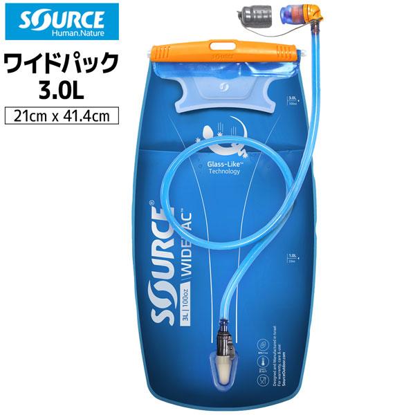 【正規代理店商品】●BRAND : SOURCE(ソース)●品番 : SC-2060229303●品名 : ワイドパック 3.0L●サイズ : 21cm×41.4cm●重量 : 190g  ソース ワイドパック SOURCE ハイドレーショ...