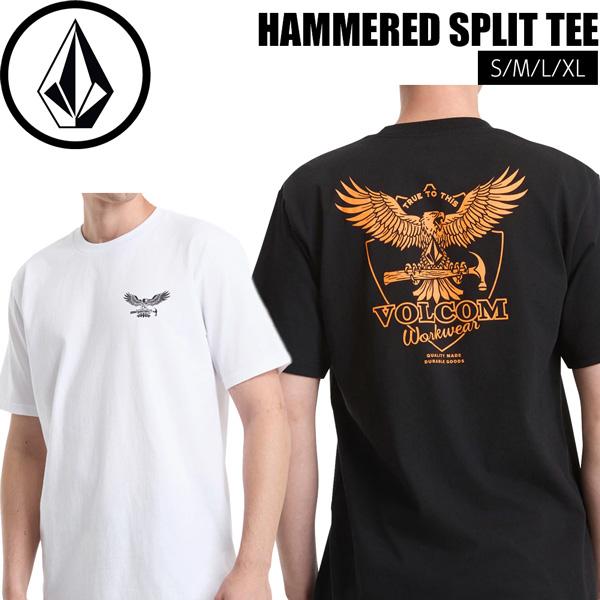 【正規代理店商品】●BRAND：VOLCOM(ボルコム)●品番：VA3512605●品名：HAMMERED SPLIT TEE●カラー：BLK/WHT●サイズ：S/M/L/XL●素材：綿100%VOLCOM ボルコム Tシャツ メンズ 半袖...