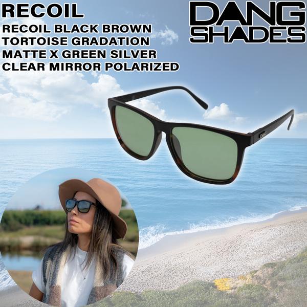 【正規取り扱い店】●BRAND：DANG SHADES(ダンシェイズ) ●品 番 : VIDG00499 ●品 名：RECOIL BLACK BROWN TORTOISEGRADATION MATTE X GREEN SILVER CLEA...