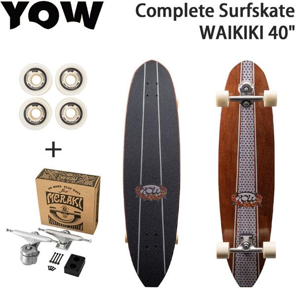 【正規代理店商品】●BRAND：YOW（ヤウ）●品名 : WAIKIKI 40 コンプリートサーフスケート●品番 : YOCO0026A013●サイズ : 40 x 10 x 26" WB  ヤウ YOW WAIKIKI40 サーフスケート...