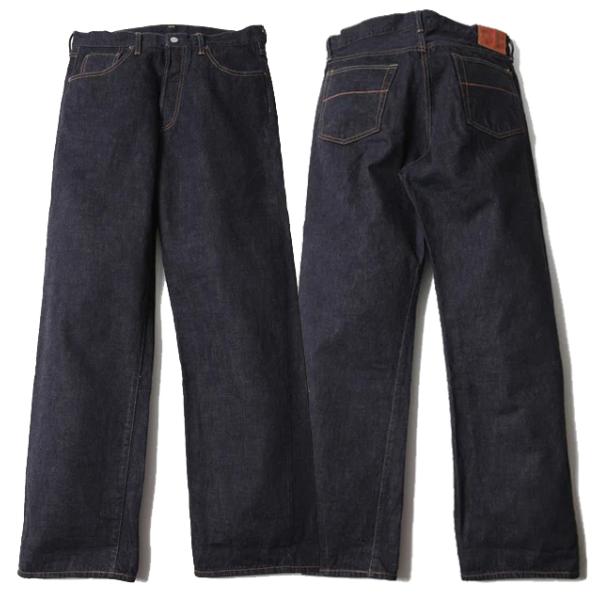 -Authentic Denim-経７番 、緯６番のセルビッチデニムをベースに、インディゴと非常に相性の良いグレーに染めた緯糸を打ち込んでいます。表からは濃色インディゴと相混ざって、とても深みのある色合いとなり、力織機を用いた粗野な風合いと...