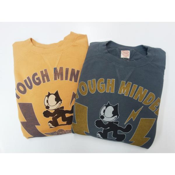GARMENT DYING SWEAT SHIRT FELIX THE CAT "TOUGH MINDED"N-1デッキジャケットのカスタムモデルと連動し、米海軍の哨戒飛行隊をモチーフとしたグラフィックを採用したFELIX THE CATの...