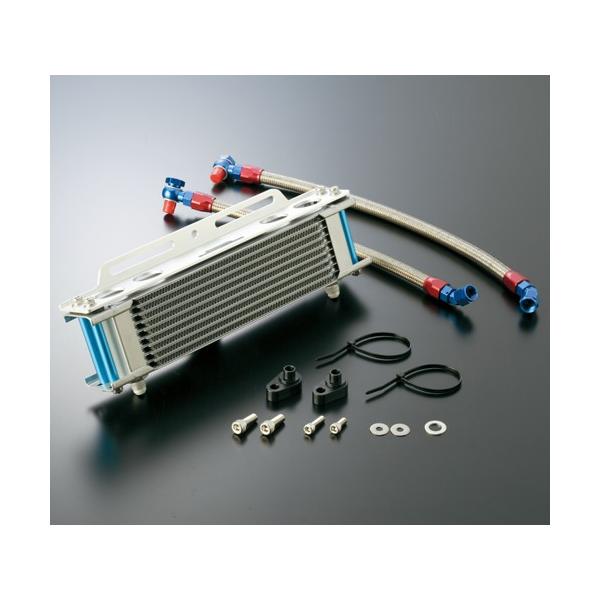 セトラブ製コアとアールズ製フィッティング&amp;ホースで耐久性に優れた高品質なオイルクーラー。 パワーアップされたエンジンの上がりがちな油温を一定に保ち、エンジンのコンディションを維持します。●オイルラインは、エンジンやマフラーに接触しな...