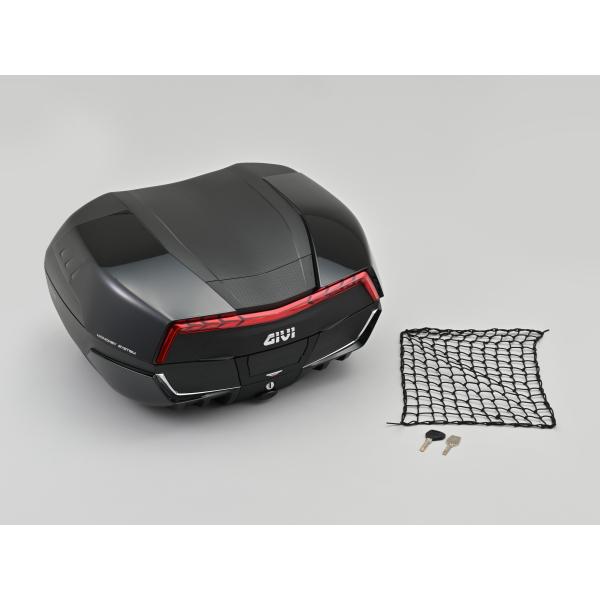 DAYTONA GIVI V58NNB ブラックパネルヘルメット2つが入るモノキーケースプッシュダウンクローズシステムを採用ボトムインナーマット、インナーネット付属でケース内での荷物の振動を軽減します。ケース内部に簡易防犯ブロッキングシステ...