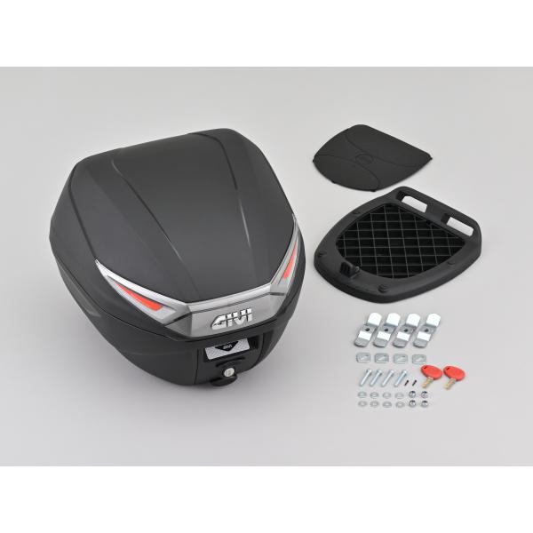DAYTONA GIVI モノロックケース  C30NT 未塗装ブラックヘルメットが1つ入るコンパクトサイズ、小型スクーターに最適です。プッシュダウンクローズシステム採用。メーカー品番　61507