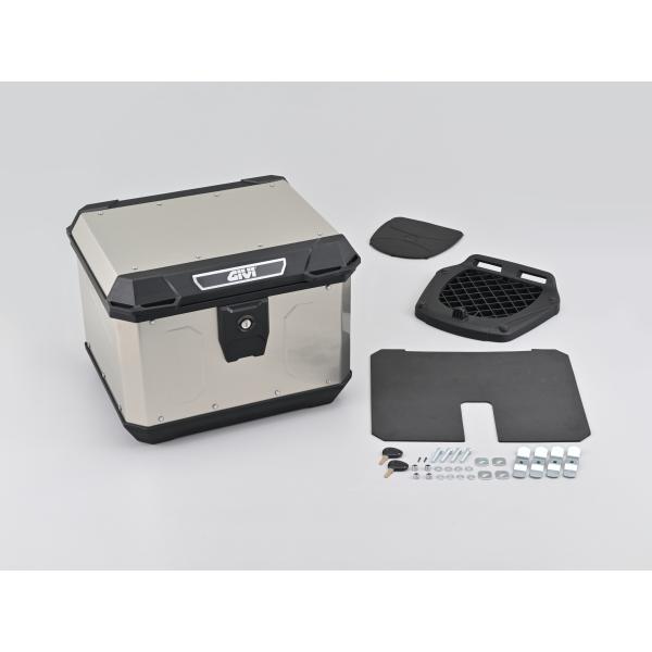 GIVI MTN47AD/マッターホルン・容量：47L・重量（ベース込み）：5.4kg・サイズ（外側）：奥行390×幅449×高さ332（mm）・最大積載重量：3kg　メーカー品番　63500[ GIVIベース適合 ]　汎用ベース（別売り）...