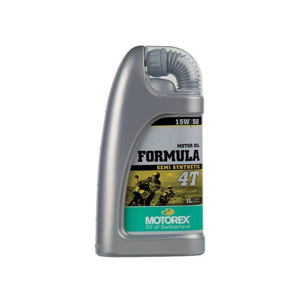 DAYTONA MOTOREX FORMULA 4T（SAE　15W-50）鉱物油に化学合成油を配合し、その両方の長所を活かした部分合成油。あらゆる温度域で安定した性能を発揮します。