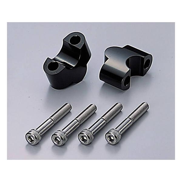 HURRICANE　ハンドルUPスペーサー・H25 BKハンドル、ケーブル、ブレーキホース等ノーマルのままで少しポジション変更を…とお考えの方におすすめします。ボルトオン、しかも短時間で取付けできます。メーカー品番 HB0624B 適合車種...