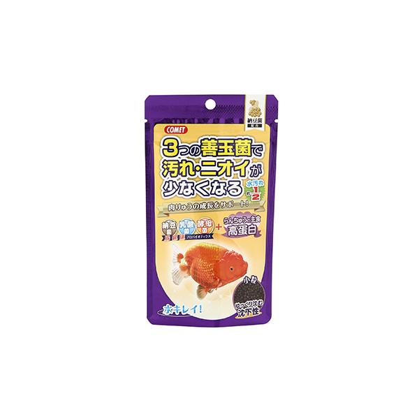 ■プロバイオティクス効果納豆菌、乳酸菌、酵母菌が、金魚の腸内で善玉菌を活性化させ、腸内細菌のバランスを整えます。■水の汚れを軽減善玉菌により消化吸収を助け、排泄物の分解力も向上し、水の汚れや嫌なニオイを軽減します。■高蛋白・低脂肪高蛋白・低...