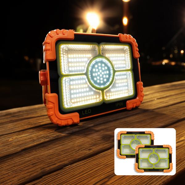 用途に応じて使い分け出来る多機能LEDライト186個のLEDと5400mAhのソーラー充電式バッテリーを搭載コンパクトなデザインと多機能性で、屋内外問わず幅広いシーンで活躍します。重さは僅か450gと軽量で、持ち運びやすさも魅力の一つです。...