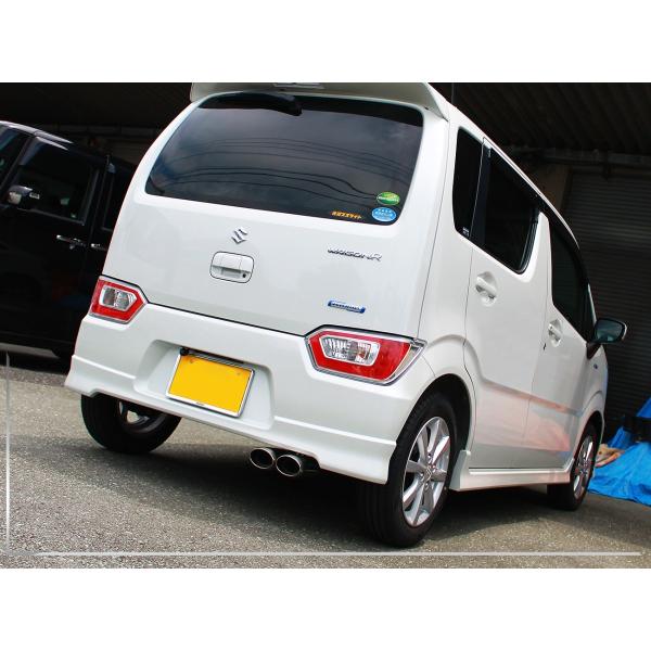 新型 ワゴンR MH35S MH55S スティングレー マフラーカッター 2本出し ダブル 下向き オーバル シルバー :MG-15-1-WAGONR-MH35:NEXUS Japan ...