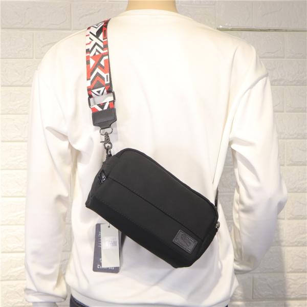 商品情報★カラー：ブラック★商品コード：（FT011）　★実寸：高12X幅24Xマチ12cm★セット内容：ショルダーバッグx1★素材：ナイロン★原産国：中国製※平置きで採寸を致しますので、多少の誤差がございます。※海外輸入品ですので、日本語...