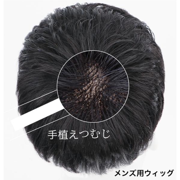 男性用ウィッグ 部分かつら 部分ウィッグ メンズ 自然 ウィッグ ショート 脱毛症対策 人毛 カツラ トップピース 頭の頂部分 イメチェン 手植えつむじ 自然黒 短い 通気性 お父さん 鬘 普段使い 耐熱 お年寄り用 中年男性にも向け 着用...
