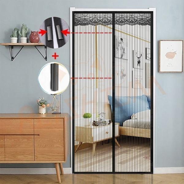【製品サイズ】90 *210cm /100*210cm※ご購入前に必ず設置箇所のサイズをご確認ください。【防虫・蚊・ホコリ】空気が良く通じて、虫やホコリ、、煙、アレルギー物質の侵入を防ぐ。出入り口に設置しておけば、ドアを開けたまま通しが良く...