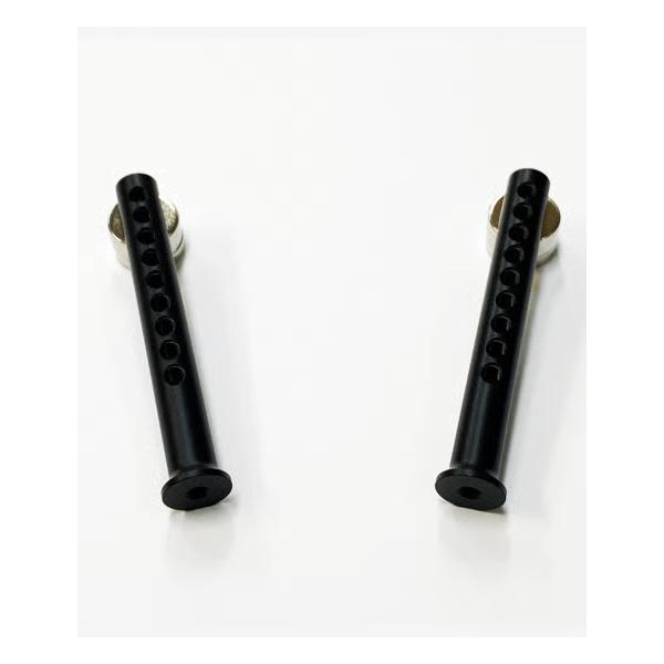 強力マグネットでボディマウントをボディの中に隠します。全長60mm。＜比較写真＞（写真3）上：ショート(46mm)、中：ノーマル(60mm)、下：ロング(80mm)【1セット入り】