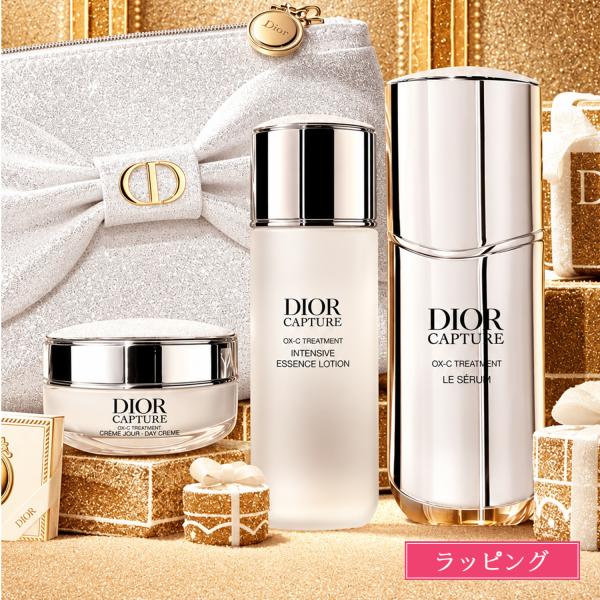 現品サイズの「ディオール カプチュール ル セラム」と、美容液ローション、クリームのミニサイズを、オリジナル ポーチに収めた2026年ホリデー限定のスキンケア コフレです。【セット内容】ディオール カプチュール ル セラム 50mL（現品）...