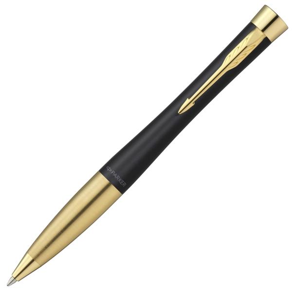【商品名】　PARKER パーカー ボールペン アーバン マットブラックGT 中字 油性 ギフトボックス入り 正規輸入品 S0735820 【商品説明】　・ツイストタイプのボールペンです。・メタル素材の首軸、パーカーのクラフトマンシップによ...