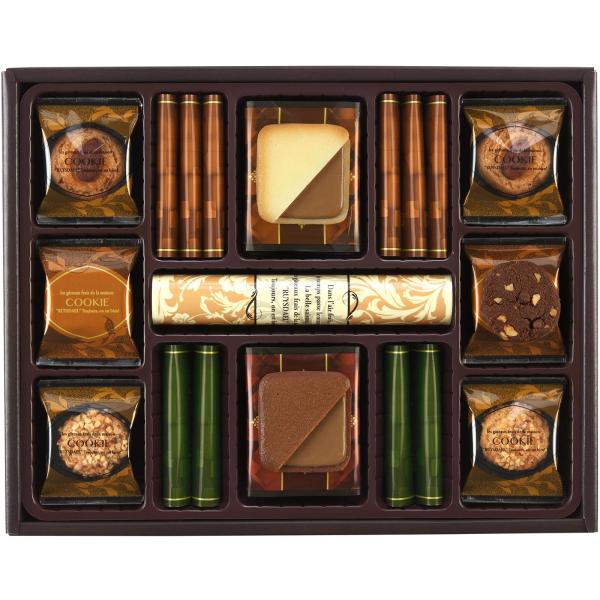 【商品名】　RUYSDAEL (ロイスダール) ギフト スイーツ お菓子 ロンジェ (R20) クッキー8種類42枚 【商品説明】　・バラエティ豊かな手作りクッキーの詰め合わせです。 フレッシュバターの風味を持ちながら見た目と味わいは個性豊...