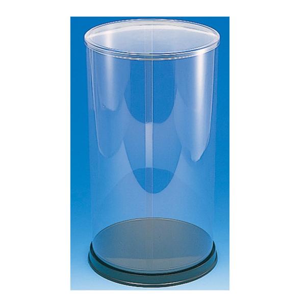 【商品名】　ヘイコー コレクションケース 展示用 ウインナーケース 丸 Φ18x32cm 1個入 【商品説明】　・1個サイズ:直径18×高32cm(内寸)・内容量:1個入・厚み:0.3mm・商品特徴:組み立て式・本体色:透明/底面色:黒 【...