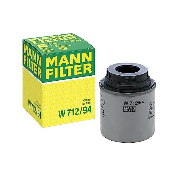 【商品名】　マンフィルター(MANN FILTER) オイルフィルター W712/94 【商品説明】　・純正同等品 【サイズ】　高さ : 8.20 cm　横幅 : 8.30 cm　奥行 : 10.60 cm　重量 : 370.0 g　※梱包...