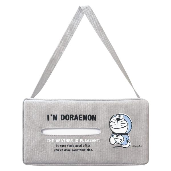 【商品名】　明邦 ドラえもん ティッシュケース 面ファスナーベルト付き グレー DE004 【商品説明】　 【サイズ】　高さ : 1.50 cm　横幅 : 18.30 cm　奥行 : 25.90 cm　重量 : 60.0 g　※梱包時のサイ...