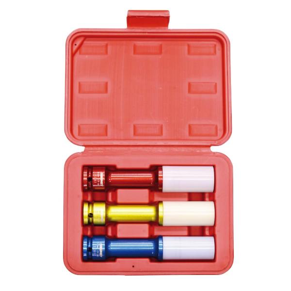 【商品名】　SIGNET(シグネット) 23392 1/2DR ホイルナット用インパクトソケット3本セット 23392 【商品説明】　・ソケット深さ(mm):27・ブローモールドケース入り。ホイルナット用インパクトソケット:17・19・21...