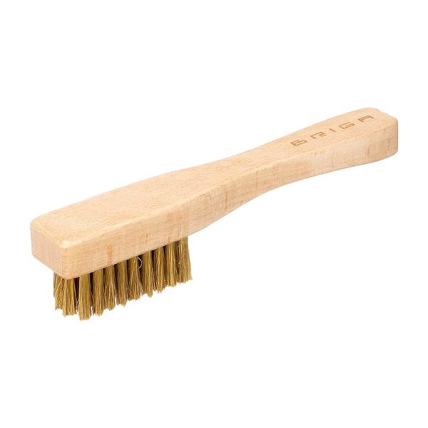 【商品名】　ブリガ スウェード用 ブラシ SUEDE BRUSH 起毛皮革 ヌバック 汚れ落とし 真鍮 ワイヤーブラシ シューケア カラーレス F 【商品説明】　・0.08?の極細真鍮ワイヤーを高密度で植えることにより、起毛皮革を傷つけるこ...