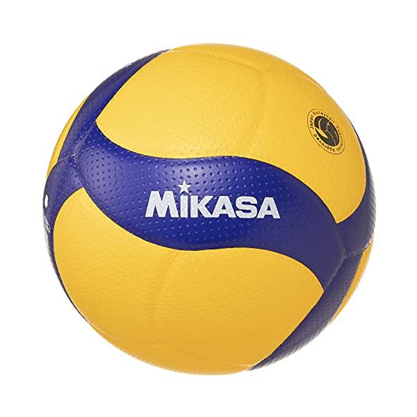 【商品名】　ミカサ(MIKASA) バレーボール 4号 日本バレーボール協会検定球 中学生・婦人用 イエロー/ブルー V400W 推奨内圧0.3(kgf 【商品説明】　・4号(中学生・婦人用)・サイズ:円周62?64cm・日本バレーボール協...