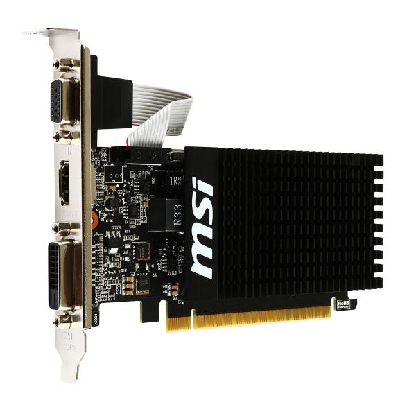 【商品名】　MSI GeForce GT710 GDDR3 2GB グラフィックスボード VD5931 【商品説明】　・GPU NVIDIA GeForce GT 710、 CUDAコア 192ユニット・コアクロック 954MHz・ディスプ...