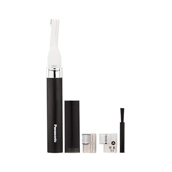 【商品名】　パナソニック マユシェーバー 黒 ER-GM20-K 【商品説明】　・付属品:マユコーム(A、B)、掃除用ブラシ・本体寸法:高さ14.0×幅1.6×奥行1.4cm(マユコーム含まず)・本体質量(重量):20g(マユコーム含まず・...