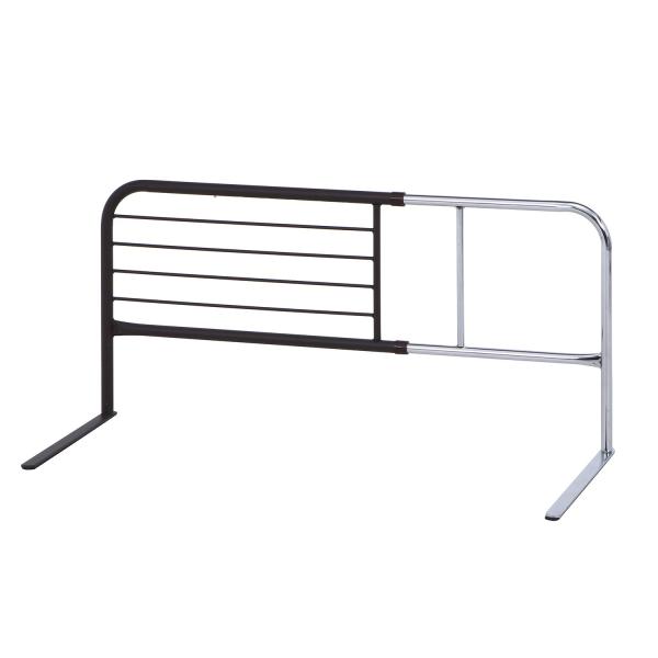 【商品名】　不二貿易 ベッドガード 転落防止 布団ずれ防止 幅95~120×奥行40×高さ45? ブラウン ハイタイプ 幅調整可能 伸縮式 ベッドフェン 【商品説明】　・※お客様組立品です。・サイズ:95~120×奥行40×高さ45?、本体...