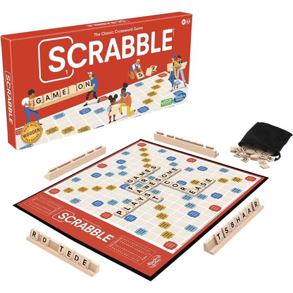 【商品名】　ハズブロ(HASBRO) Scrabble スクラブル ボードゲーム 2-4人でプレイ可能 クロスワード ゲーム 英語版 並行輸入品 【商品説明】　・クラシックなクロスワードゲーム: 家族や友人を集めて、スクラブルボードゲームで...