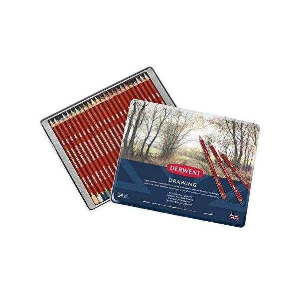 【商品名】　Derwent ダーウェント 色鉛筆 ドローイングペンシル 24色セット 0700672 【商品説明】　・<B>本体サイズ:</B>23.5×1.0×20.0(単位:cm)・イギリス最高品質ブランドのドロ...