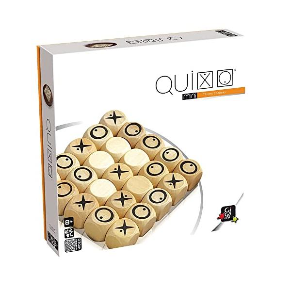 【商品名】　GIGAMIC QUIXO mini クイキシオ・ ミニ 日本正規代理店 ボードゲーム テーブルゲーム 知育玩具 おもちゃ 子供 脳トレ フ 【商品説明】　・【セット内容】木製ボード、木製駒25個・【商品紹介】「クイキシオ」クラ...