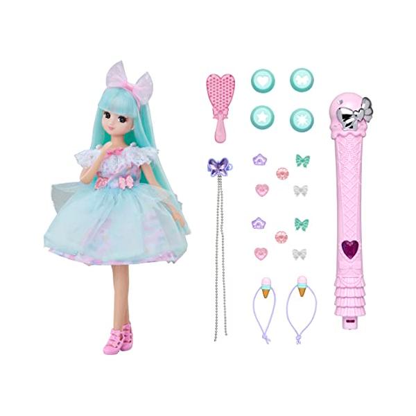 【商品名】　タカラトミー 『 リカちゃん ドール キラっとカラチェン ジェラートリカちゃん (初回トッピンジュエル増量版) 』 着せ替え お人形 おまま 【商品説明】　・(C) TOMY・単4形アルカリ乾電池3本使用(電池は別売です。) ※...