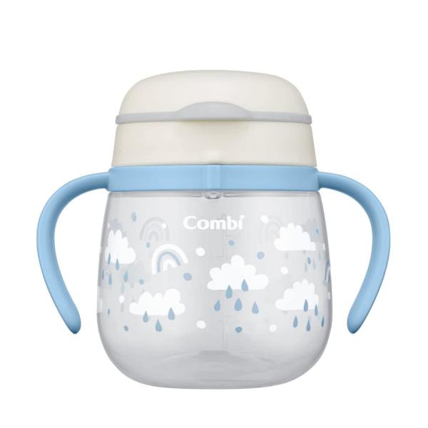 【商品名】　COMBI コンビ ラクマグ はじめてコップ 240 N くも 【商品説明】　・5か月頃から始められる、日本製マグシリーズ・Wラクピタ構造で漏れにくい・くわえたときだけスリットが開いて飲みものが出るコンビだけのコップ形状・コップ...