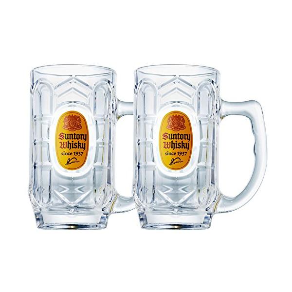 【商品名】　サントリー 角ハイボールジョッキ 375ml×2個 【商品説明】　・サイズ：口径75×高さ140mm・容量：約375ml・材質：ソーダガラス 【サイズ】　高さ : 9.00 cm　横幅 : 14.00 cm　奥行 : 16.00...