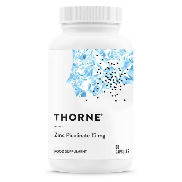 【商品名】　Thorne 〔ソーン〕ピコリン酸亜鉛15mg 亜鉛サプリメント 60カプセル 【商品説明】　 【サイズ】　高さ : 4.10 cm　横幅 : 4.30 cm　奥行 : 8.40 cm　重量 : 30.0 g　※梱包時のサイズと...