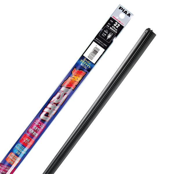 【商品名】　PIAA(ピア) ワイパー 替えゴム 475mm スーパーグラファイト グラファイトコーティングゴム 1本入 呼番32 WGR48TC 【商品説明】　・【ご注意】必ず適用をご確認いただき適切な製品をお選びください。・【ゴム幅】台...