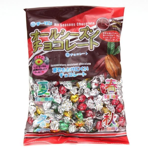 【商品名】　チーリン製菓 オールシーズンチョコ 300g×1袋 【商品説明】　・内容量:300g 【サイズ】　高さ : 3.70 cm　横幅 : 17.50 cm　奥行 : 24.40 cm　重量 : 320.0 g　※梱包時のサイズとなり...